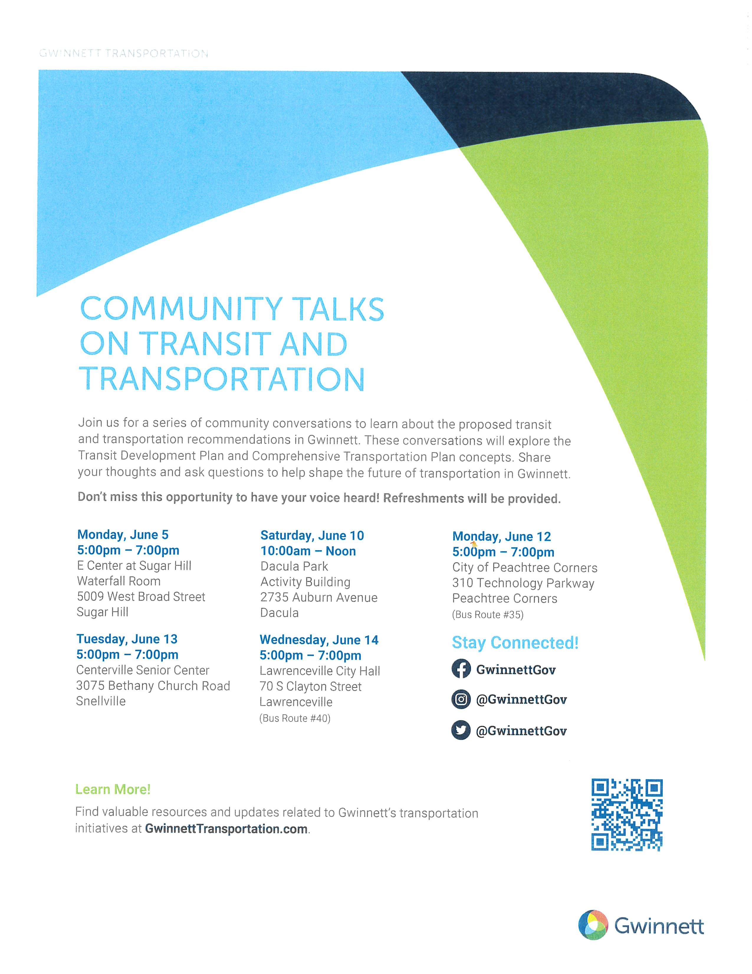 Community Talks on Transit and Transportation | Dacula Georgia
