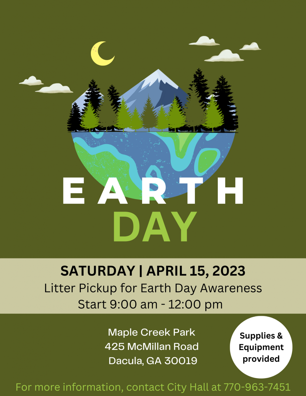 Litter Pickup for Earth Day Awareness | Dacula Georgia